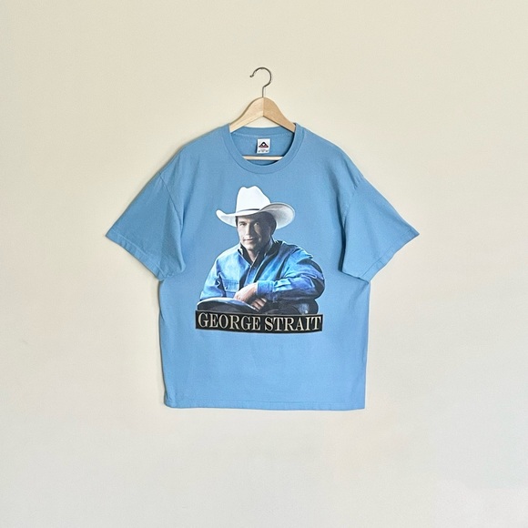 Alstyle | Shirts | Vintage George Strait Blue Concert T Shirt Adult ...